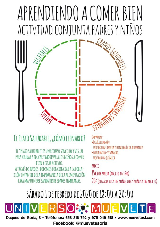 Aprendiendo a comer bien actividad conjunta padres y niños - SoriaNoticias