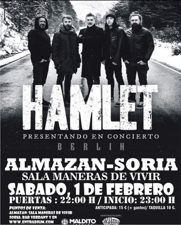 Concierto Hamlet presentando "Berlin" - SoriaNoticias