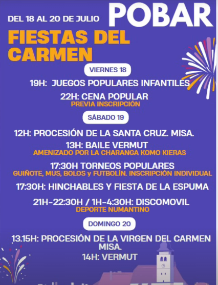 Fiestas del Carmen en Pobar - SoriaNoticias